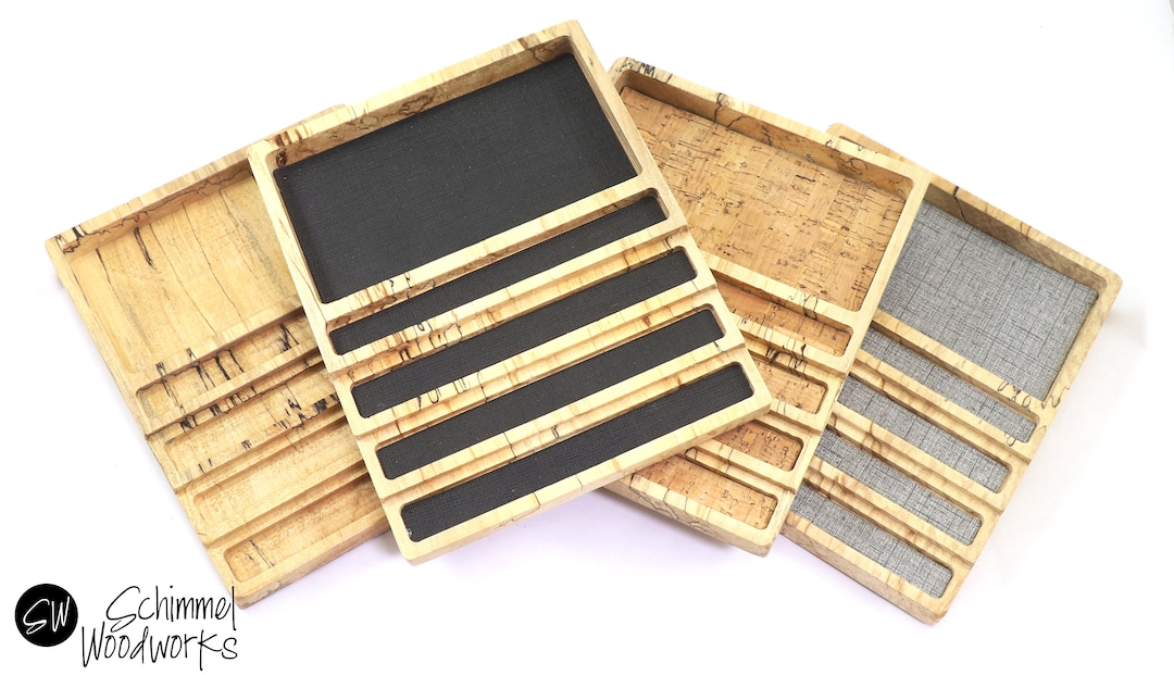 Spalted Maple Pen Tray With Desk Organizer - Holds 4 Pens - Etsy