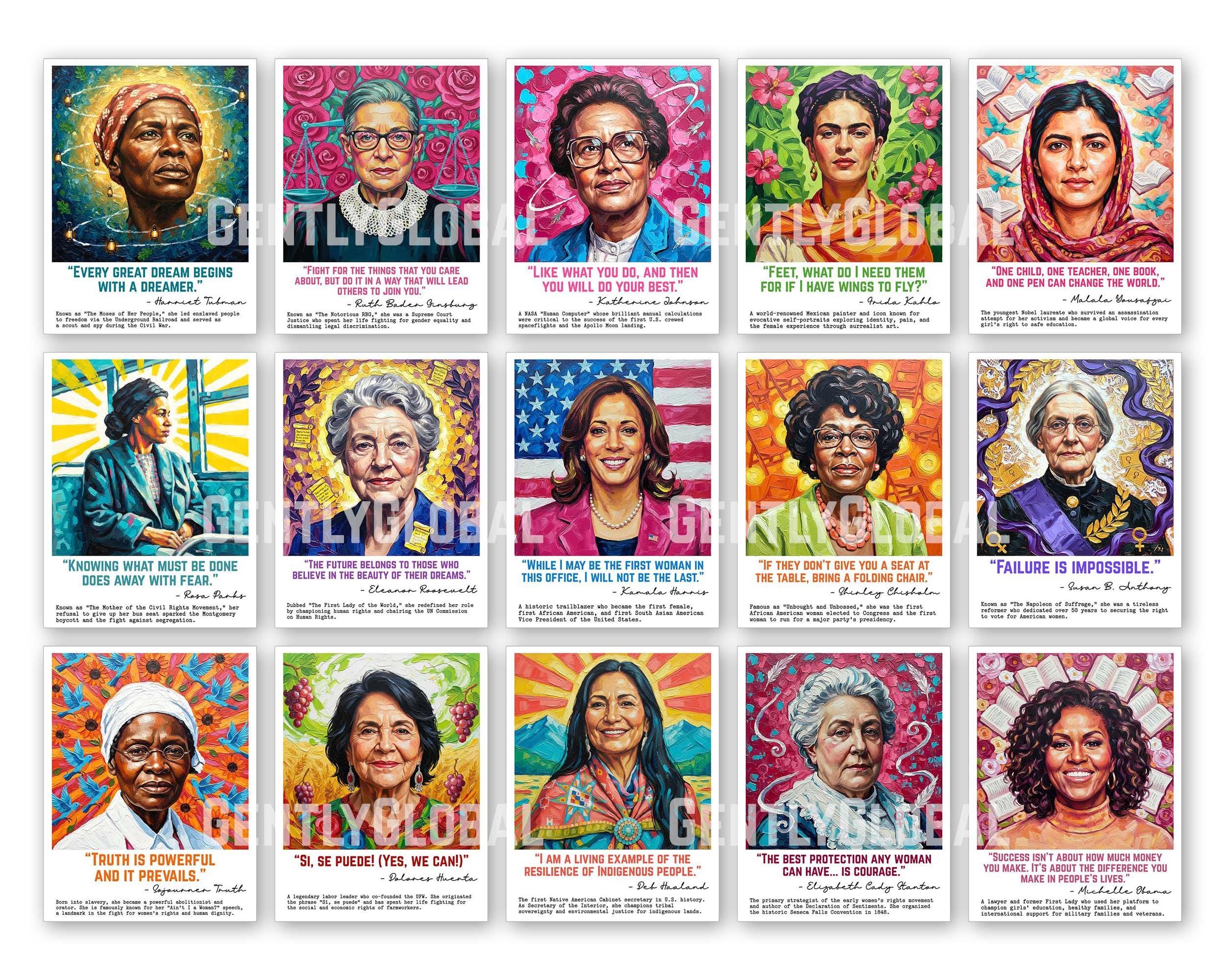 Women's History Month Posters, Set of 44 Bulletin Board Displays ...