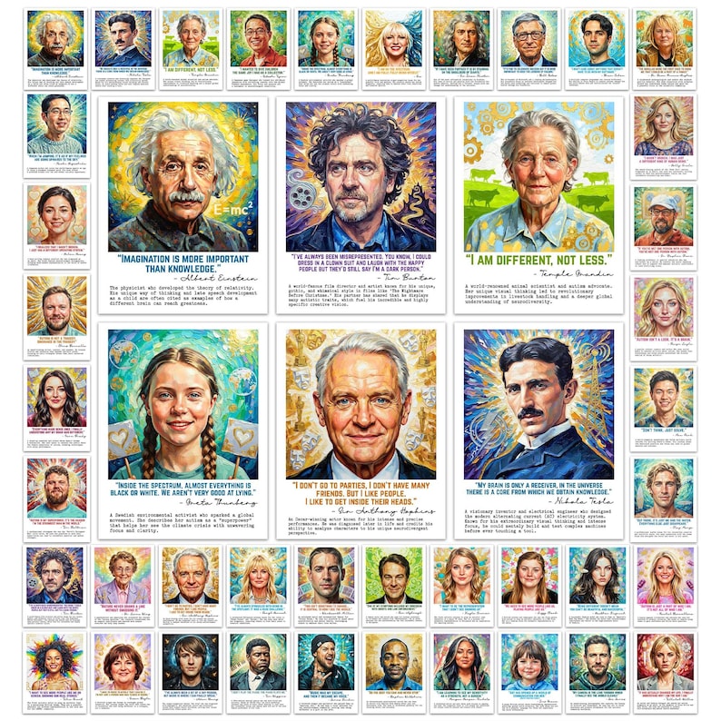 Autism Acceptance Month Posters, Set of 50 Bulletin Board Displays ...