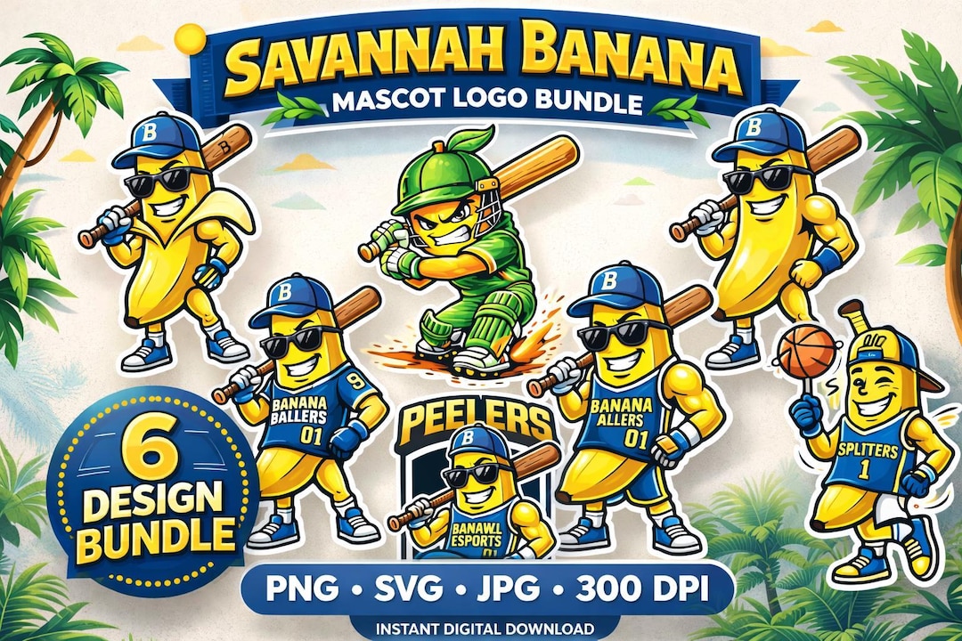 Savannah Banana PNG, Bananas Baseball PNG, Funny Banana Baseball Shirt ...