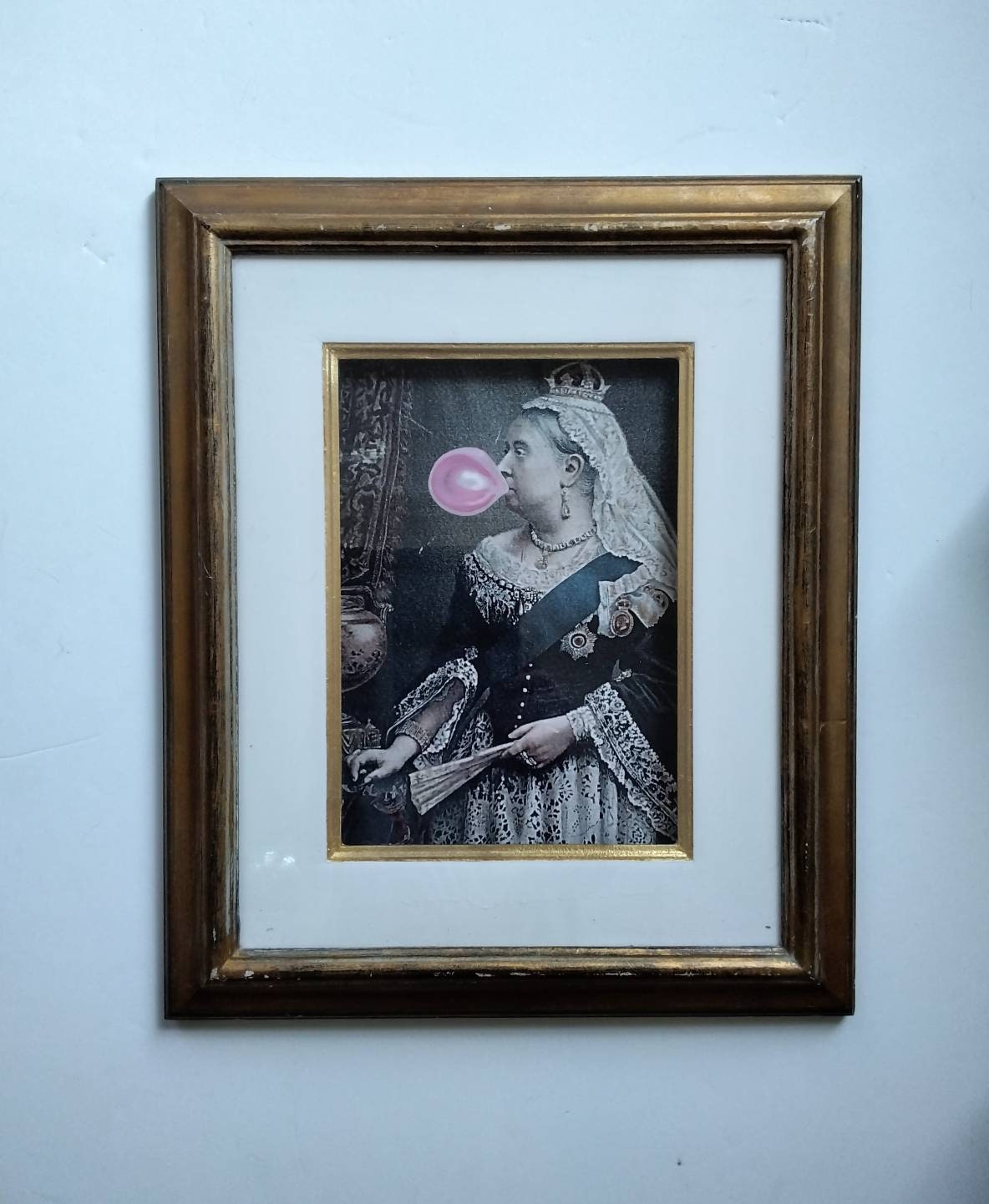 Queen Victoria Print, Bubblegum Queen Victoria, Victoriana Art Print ...