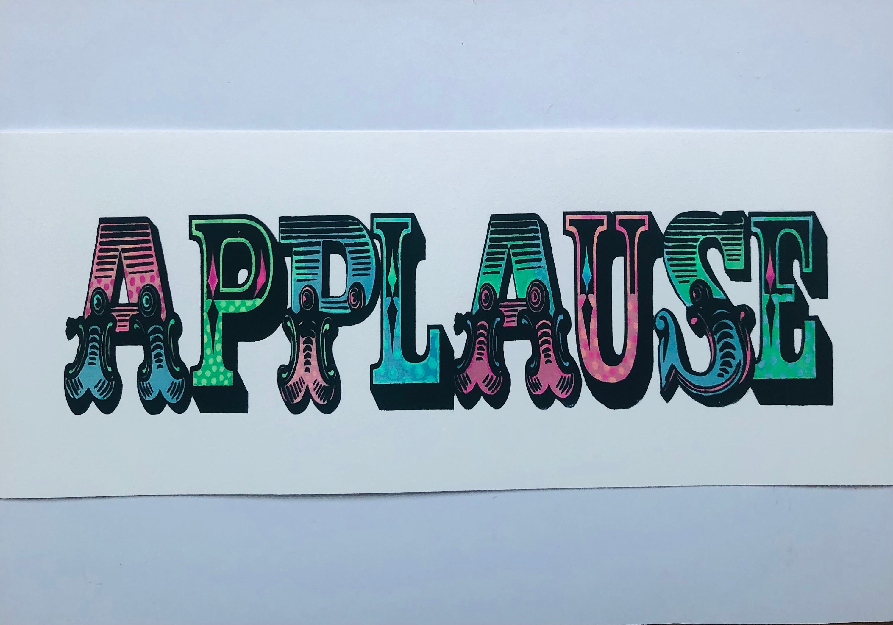 Applause Sign, Circus Sign, Adult Print, Encouragement Art, Bar Sign ...