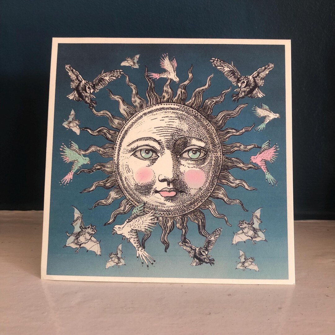 Sun Card, Birthday Card Weird, Sun Birthday Card, Sunshine Face ...