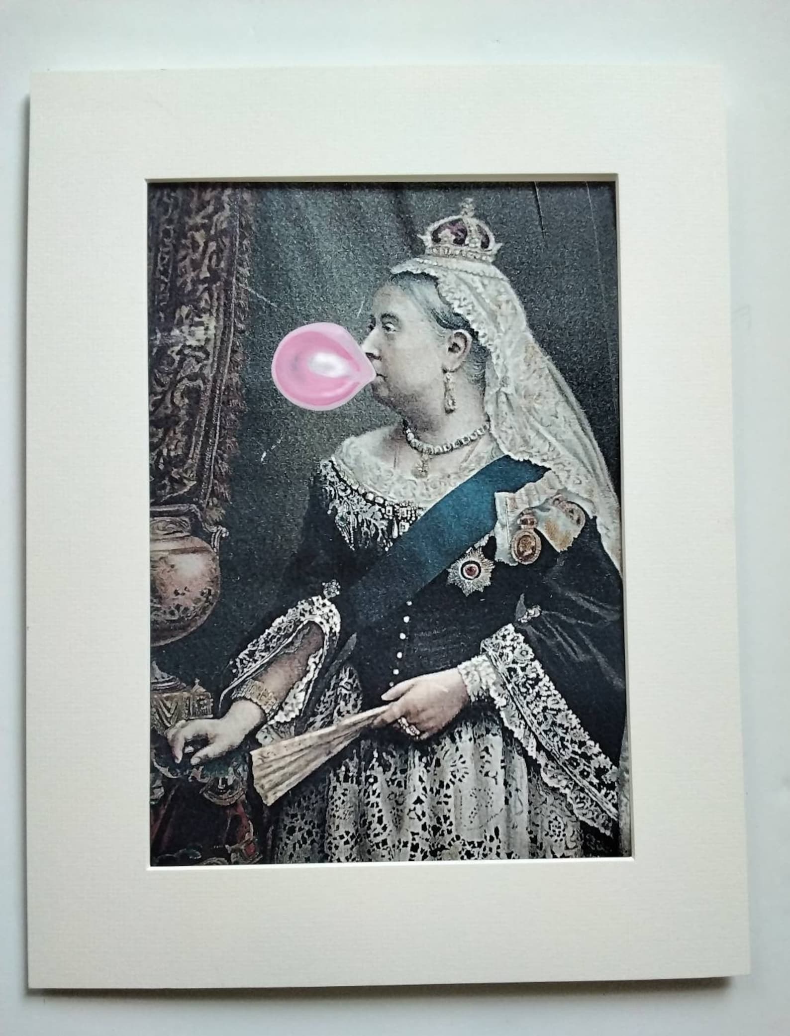 Queen Victoria Print, Bubblegum Queen Victoria, Victoriana Art Print ...