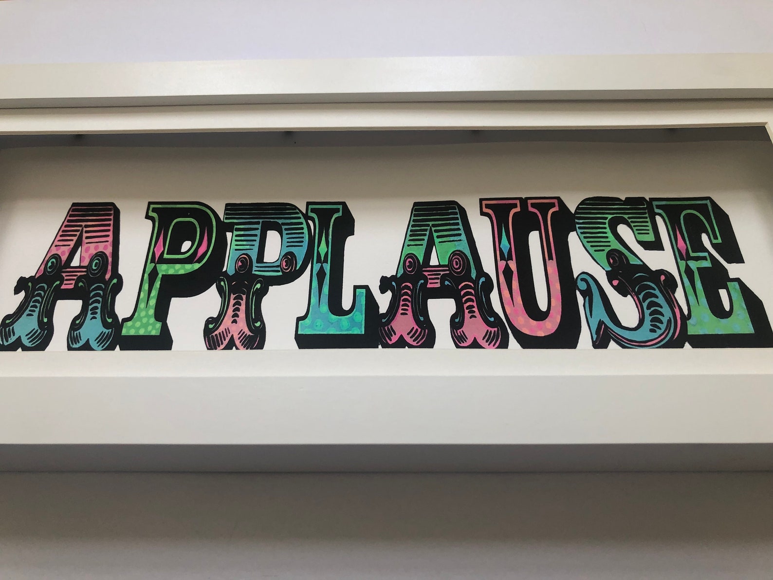 Applause Sign, Circus Sign, Adult Print, Encouragement Art, Bar Sign ...
