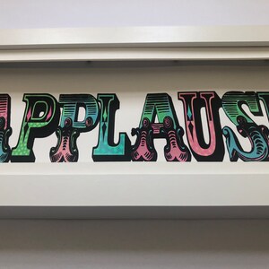 Applause Sign, Circus Sign, Adult Print, Encouragement Art, Bar Sign ...