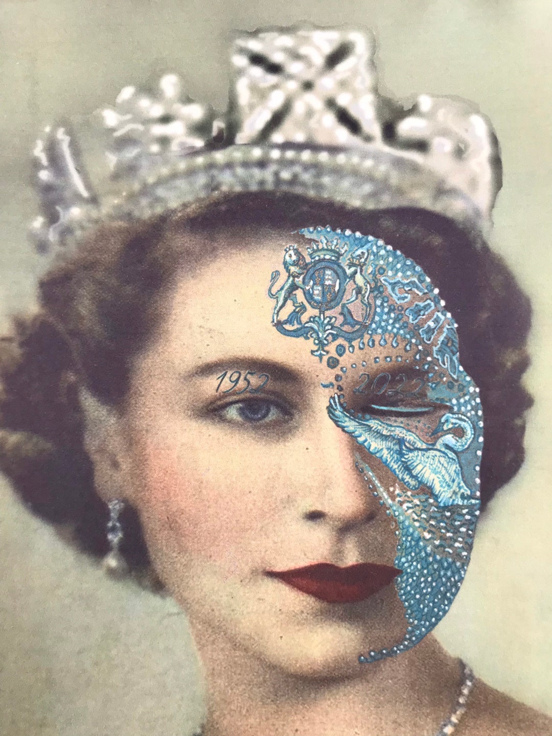 Queen Elizabeth Ii Platinum Queen Card British Royalty Queen Memento Souvenir Queen Greeting
