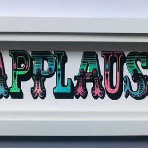 Applause Sign, Circus Sign, Adult Print, Encouragement Art, Bar Sign ...
