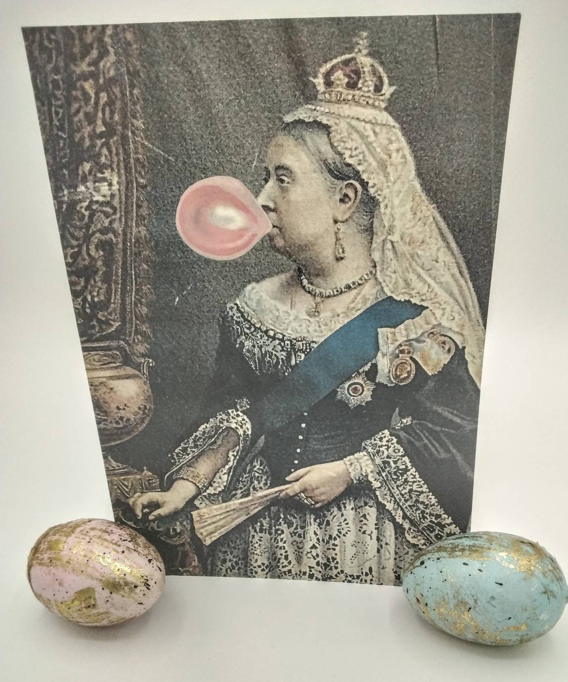 Queen Victoria British Royal Family Bubblegum Queen Card | Etsy UK