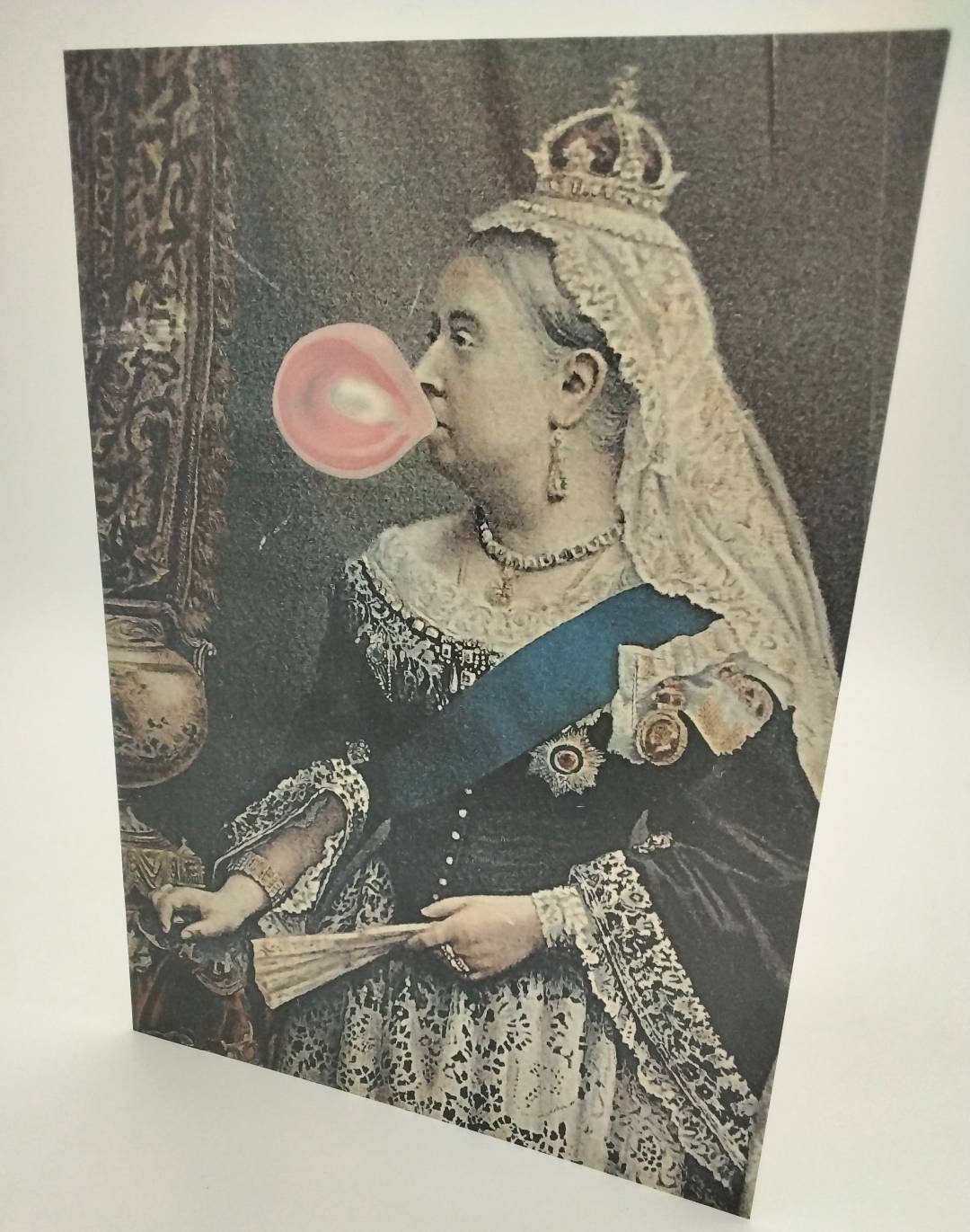 Queen Victoria British Royal Family Bubblegum Queen Card | Etsy UK