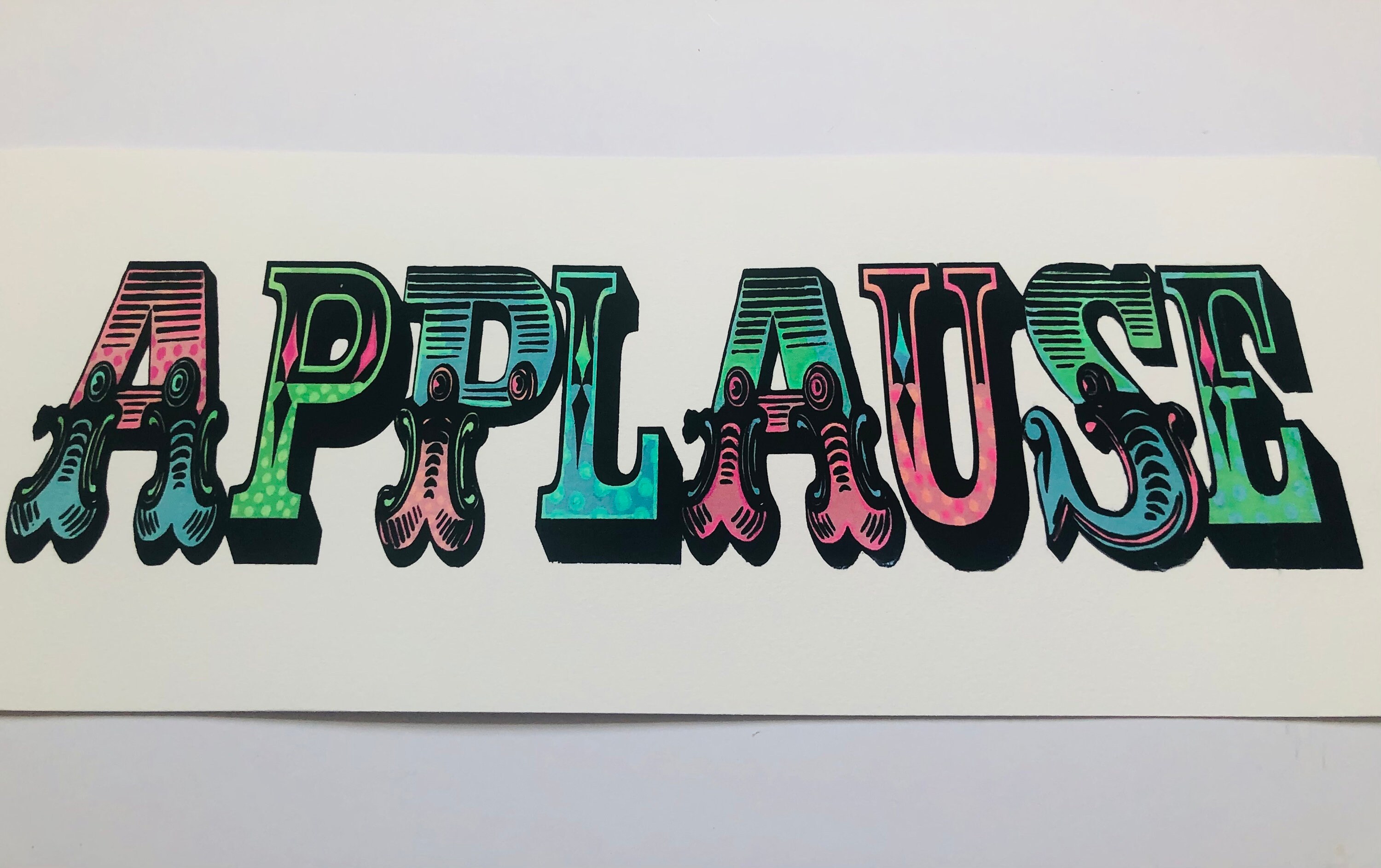 Applause Sign, Circus Sign, Adult Print, Encouragement Art, Bar Sign ...