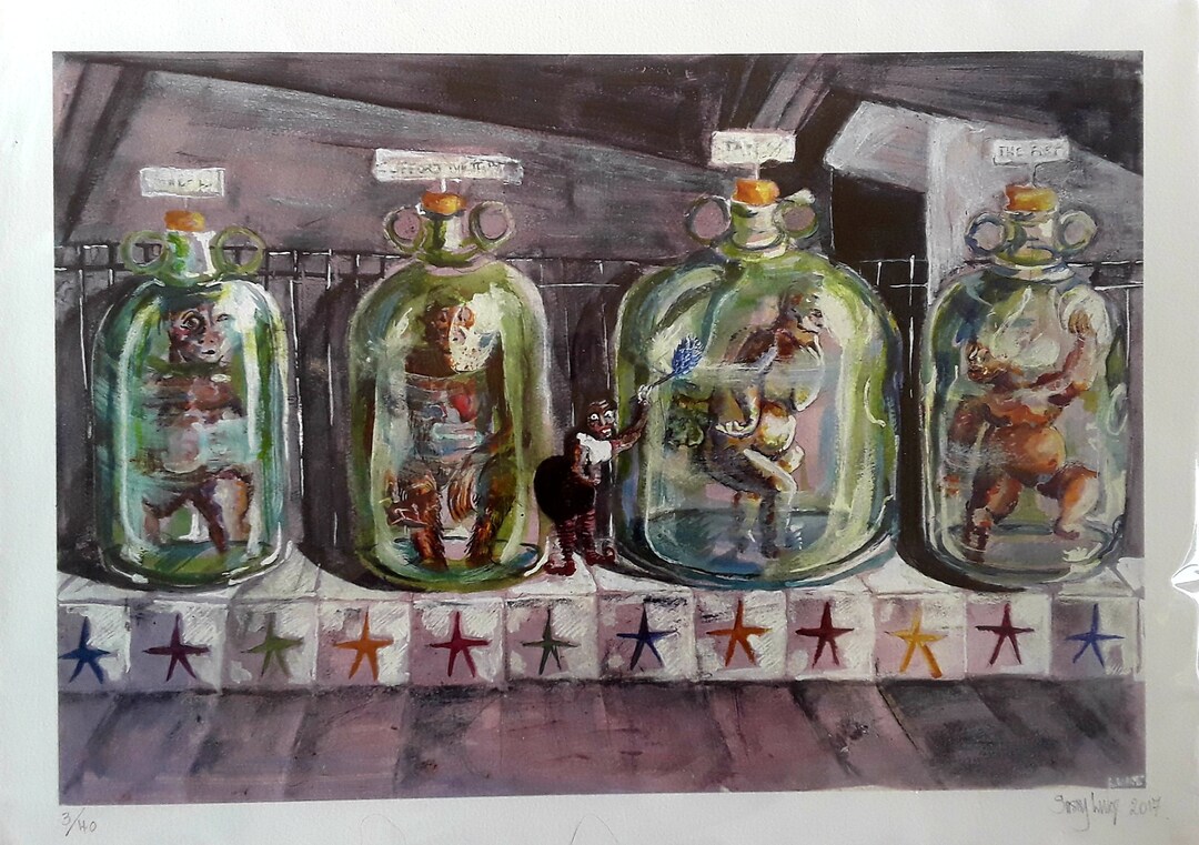 Freak Art, Freakshow Print, Wet Specimen, Weird and Wonderful, Dark Art ...