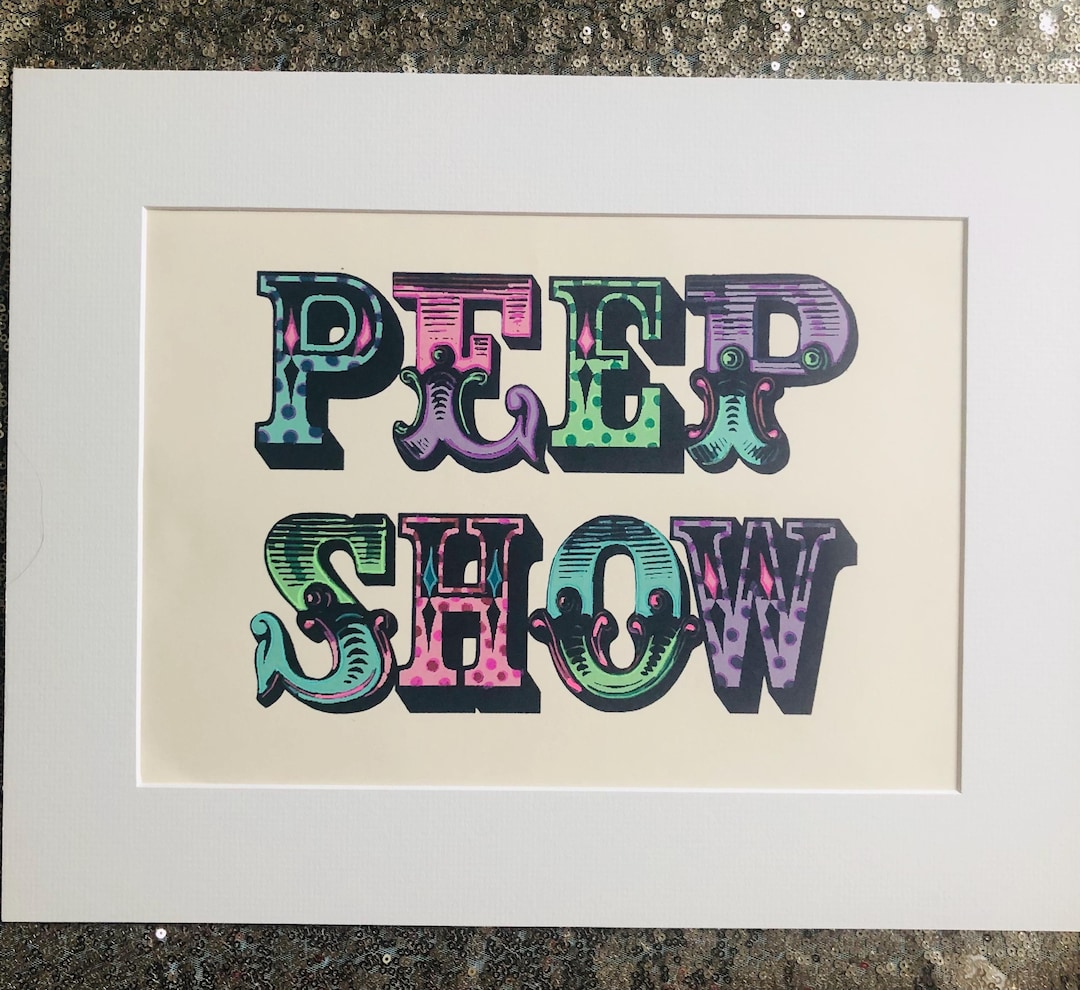Peep Show Print, Circus Sign, Adult Print, Funny Quote, Bathroom Poster ...