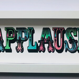 Applause Sign, Circus Sign, Adult Print, Encouragement Art, Bar Sign ...