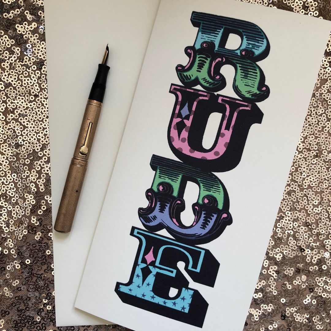 Rude Birthday Card, Naughty Words, Circus Letters, Adult Birthday Card ...