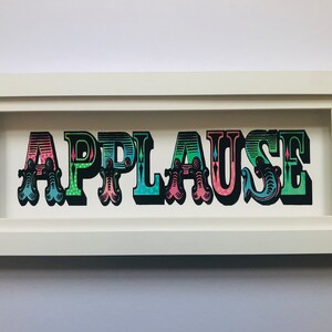 Applause Sign, Circus Sign, Adult Print, Encouragement Art, Bar Sign ...