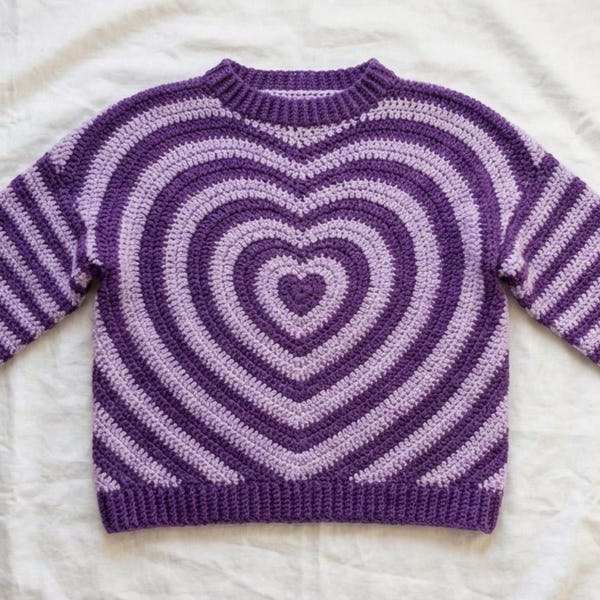 Heart Sweater - Etsy