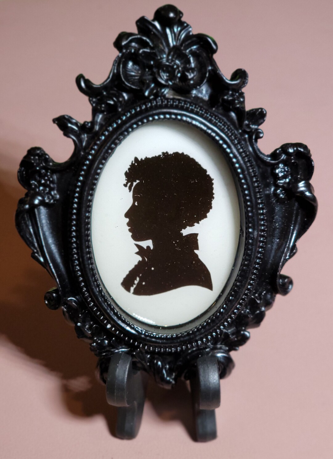 Framed Silhouette 'cut Out' Profile of a Boy - Etsy