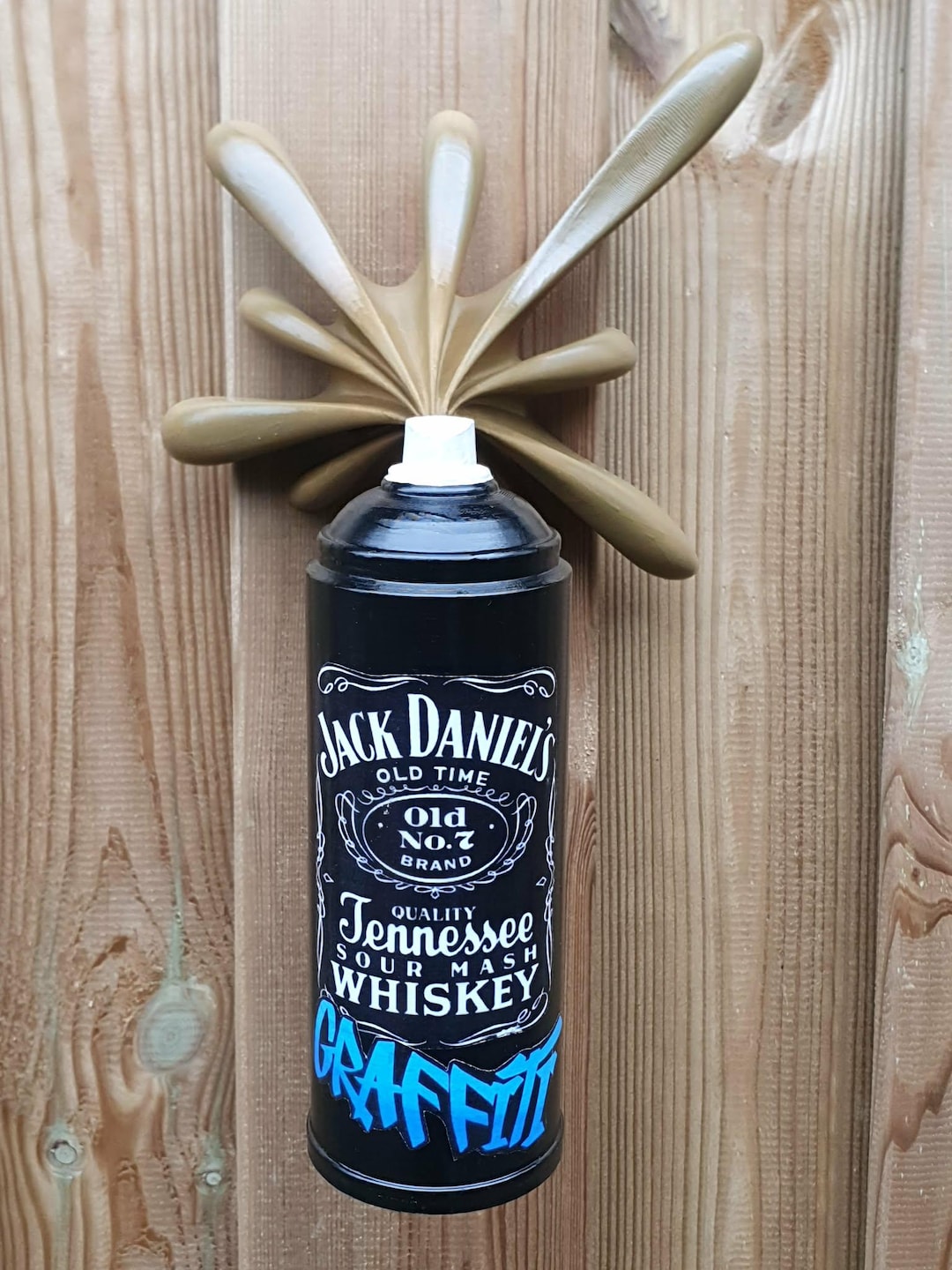Graffiti Spray Can Jack Daniel's Splash-it Sculpture - Street Art (gift ...