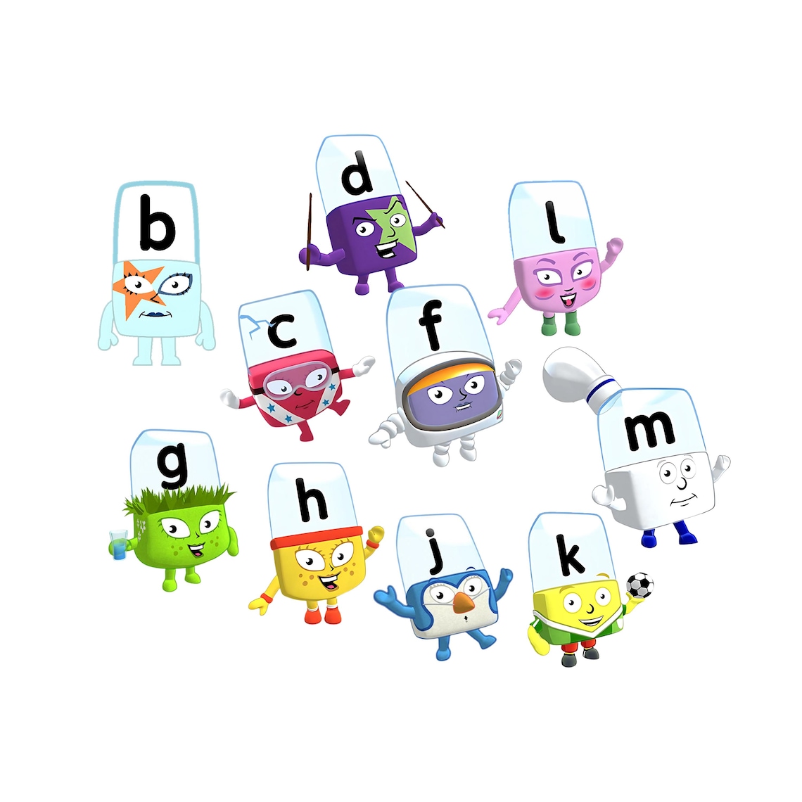 Alphablocks Printable Alphabet Letters, PNG Clipart Bundle, Uppercase ...