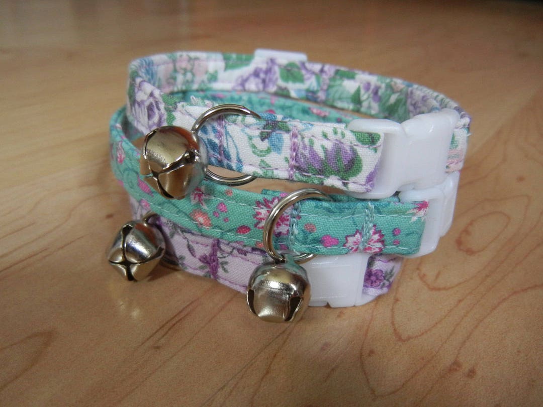 Cat Collar Vintage Floral Cotton Calico - Etsy