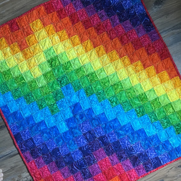Bargello Rainbow Quilt Patterns - Etsy