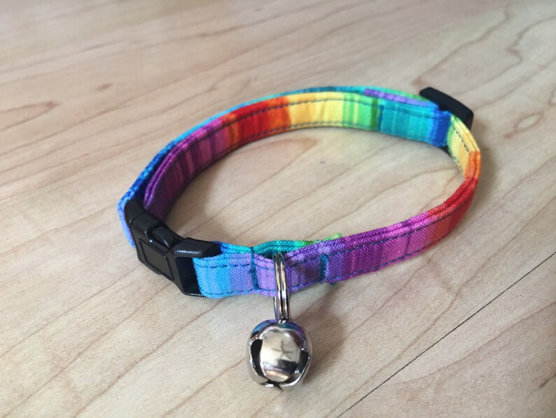 CAT COLLAR Rainbow - Etsy