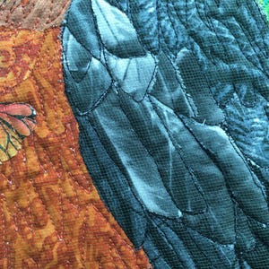 ROBIN Collage Art Quilt - Etsy