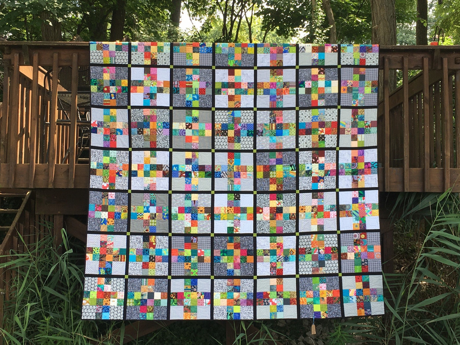 Modern Patchwork Quilt - Etsy