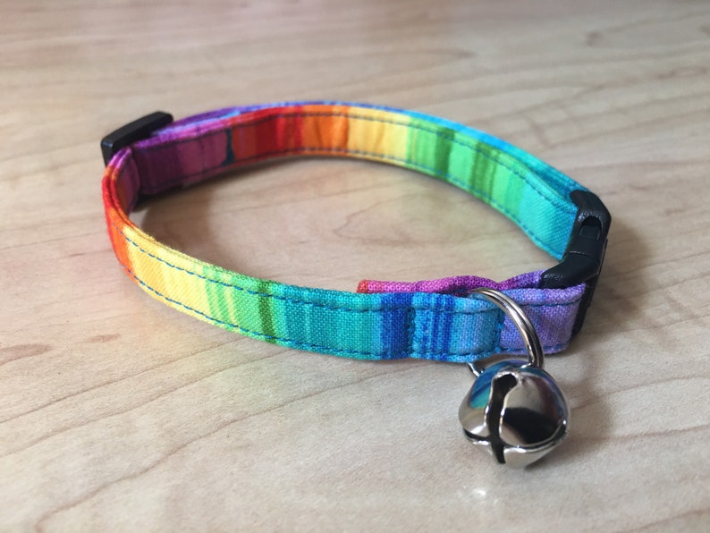 CAT COLLAR Rainbow - Etsy
