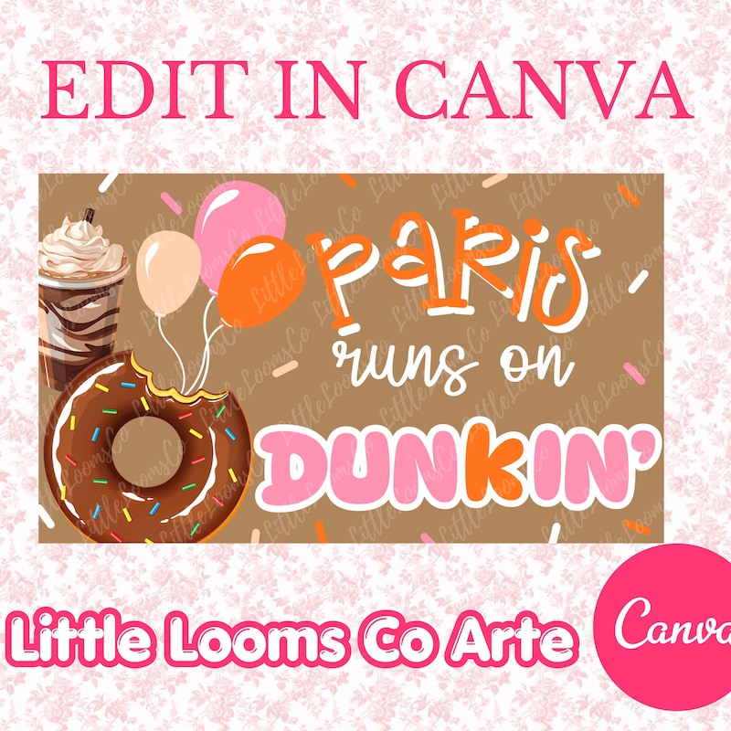 Dunkin Donut Party Decor - Etsy