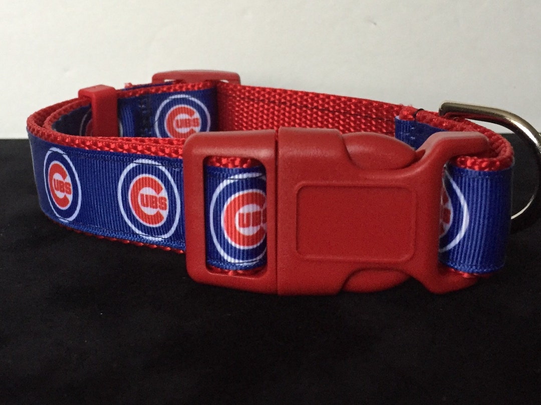 Dog Collar . Chicago Cubs Inspired Dog Collar ... 1.0 - Etsy