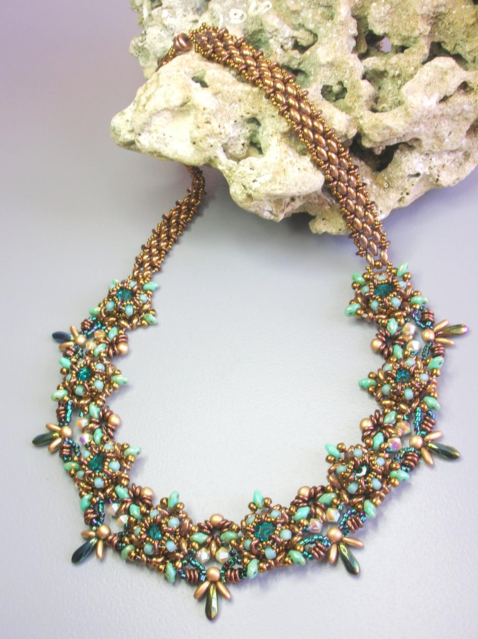 Tutorial - Astra Necklace - Superduo Beading Tutorial Necklace - Etsy