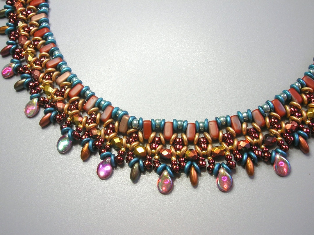 Tutorial - Petra -brick Beads, O Beads, Fire Polish, Rizo Beads, Seed ...