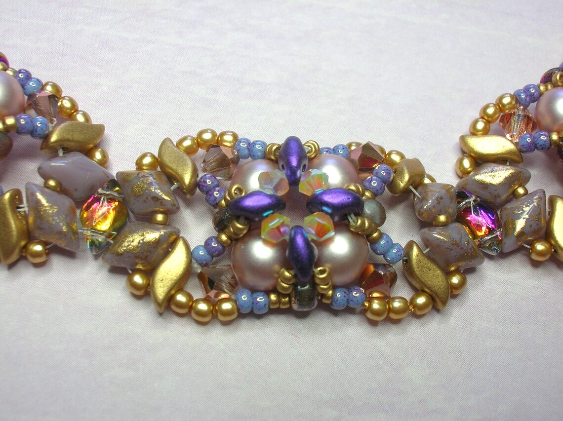 Tutorial Lotus Flower Stormduo Gemduo Superduo Czech | Etsy