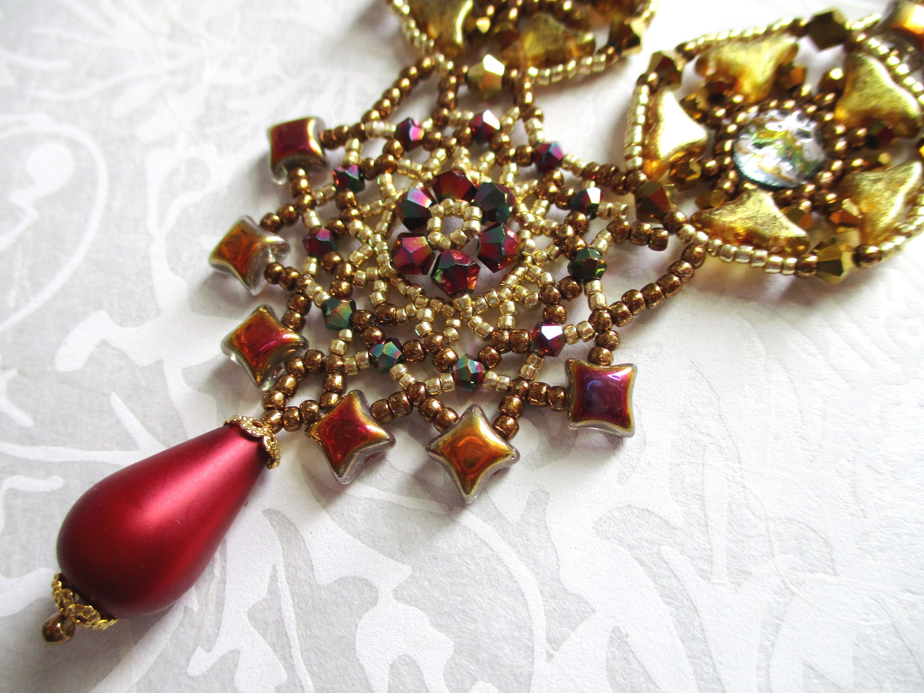 Beading Tutorial - Medea Necklace - Helios Beads by Puca, ,wibeduo ...