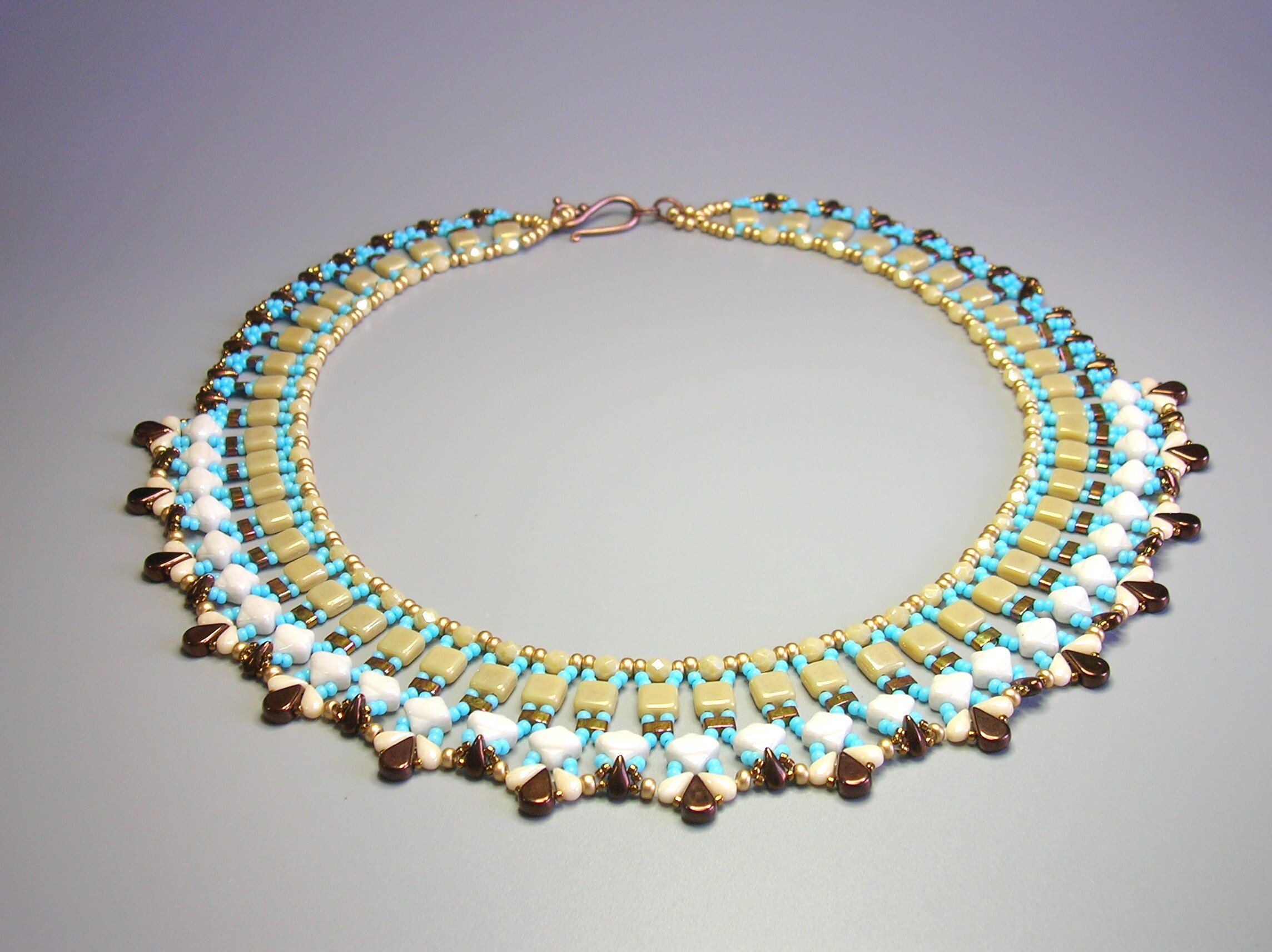 Tutorial sandy Necklace Amos Silky Dropduo Half Tila - Etsy