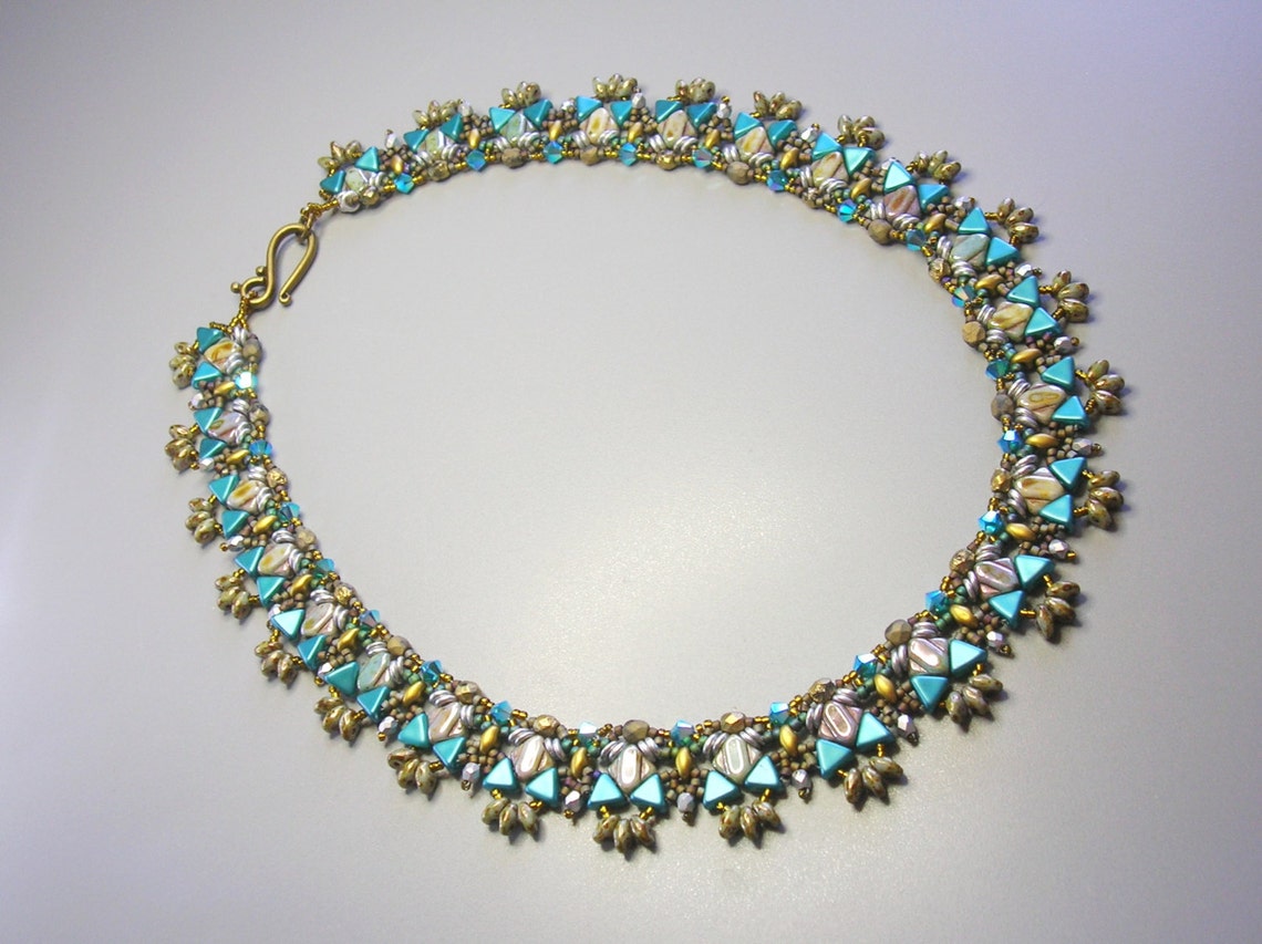 Tutorial Canyon's River Necklace Silky Kheops | Etsy