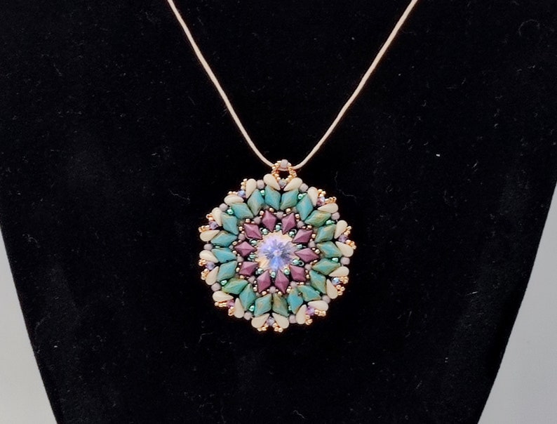 Tutorial - Margarita - Rivoli, Dropduo, Gemduo, Seed Beads, Fire Polish ...