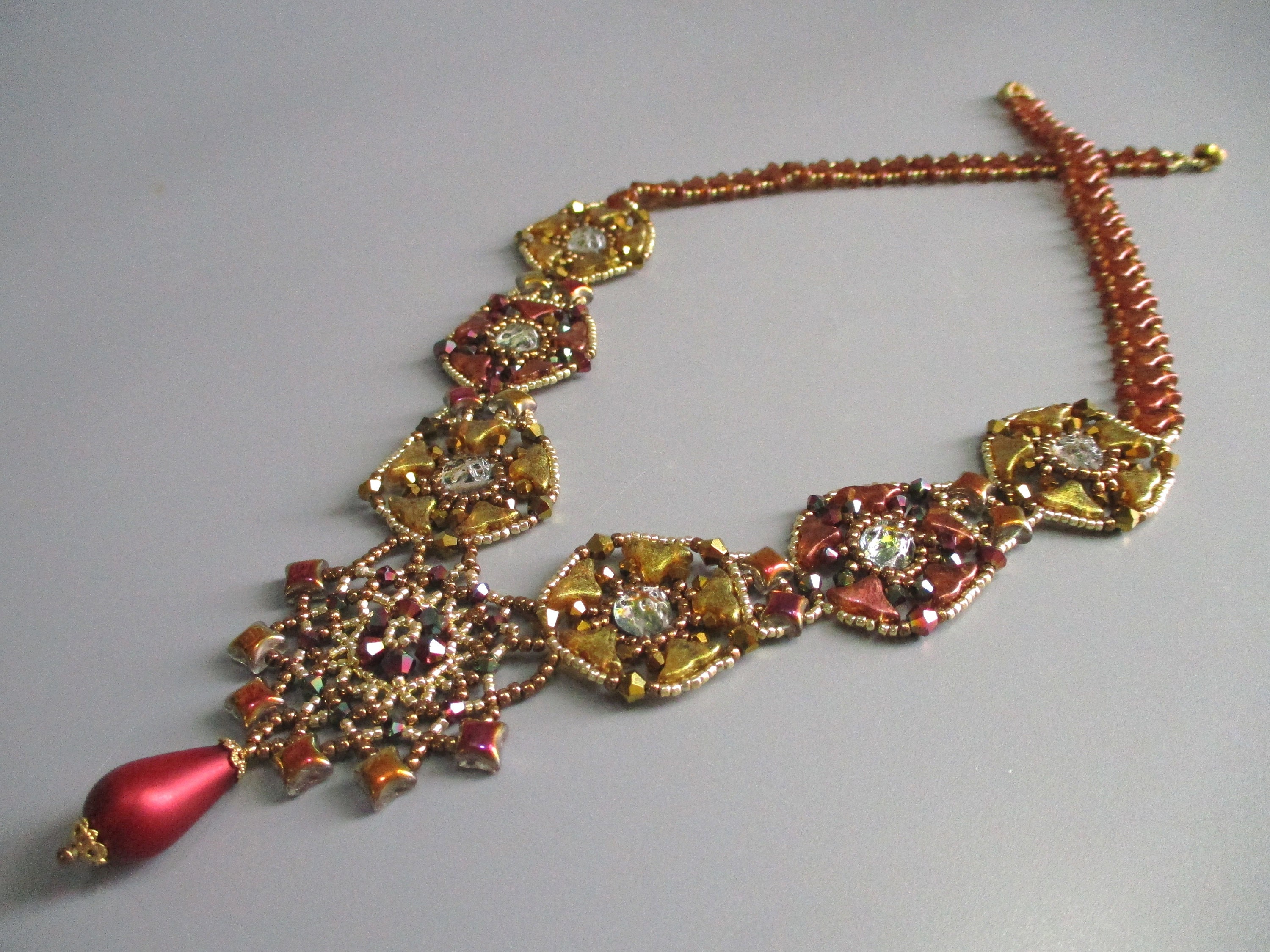 Beading Tutorial Medea Necklace Helios Beads by Puca - Etsy