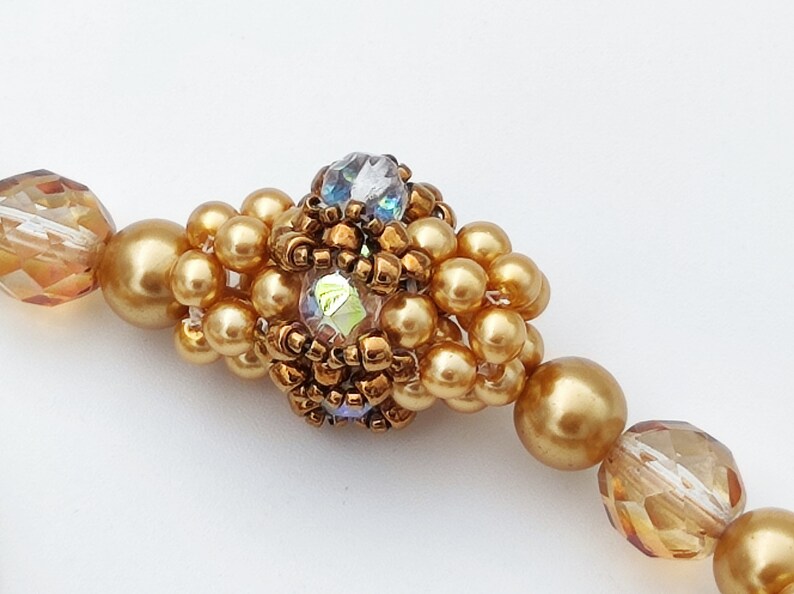 Beading Tutorial -chinese Lamps Necklace - Fire Polish, Czech Pearls ...