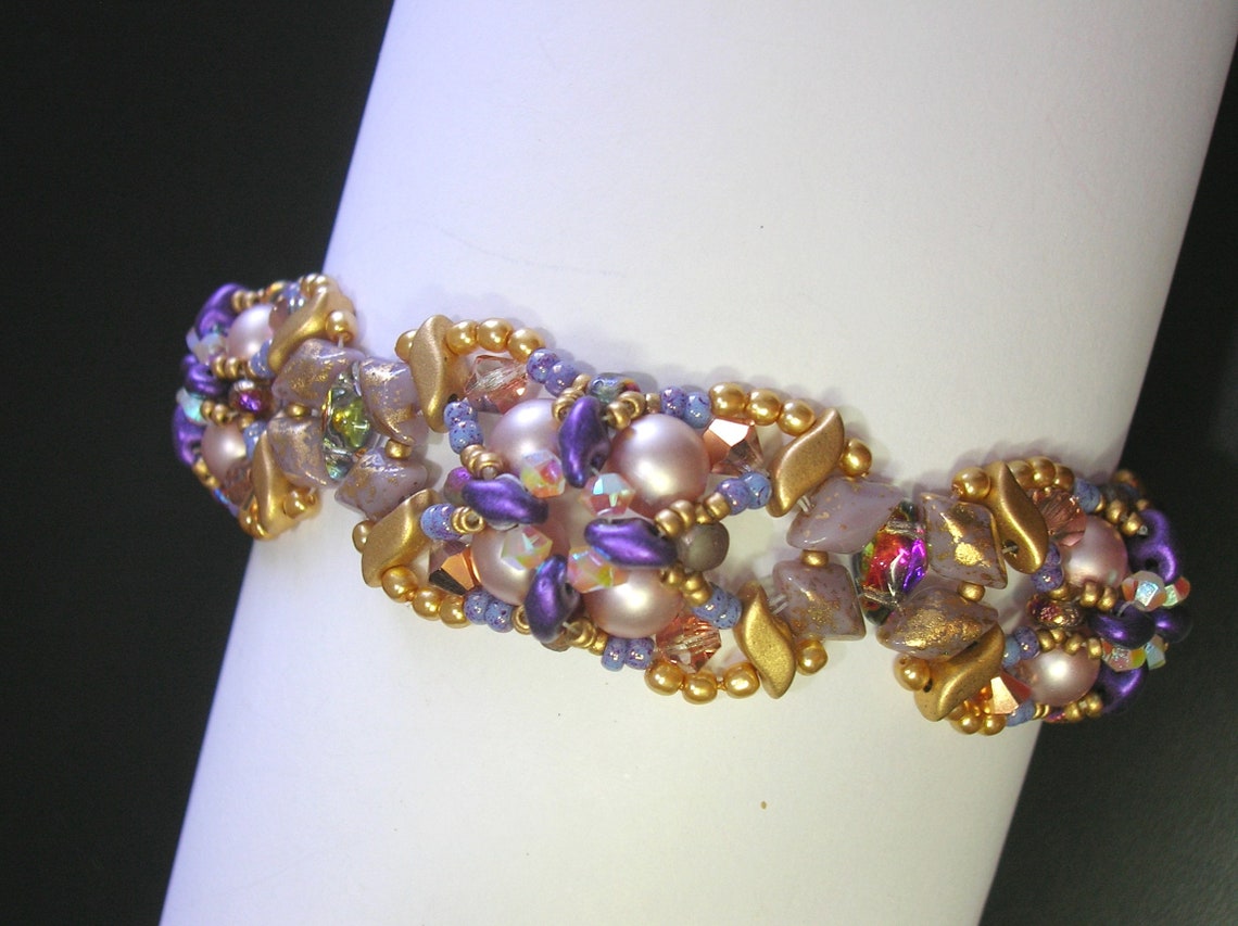 Tutorial Lotus Flower Stormduo Gemduo Superduo Czech | Etsy