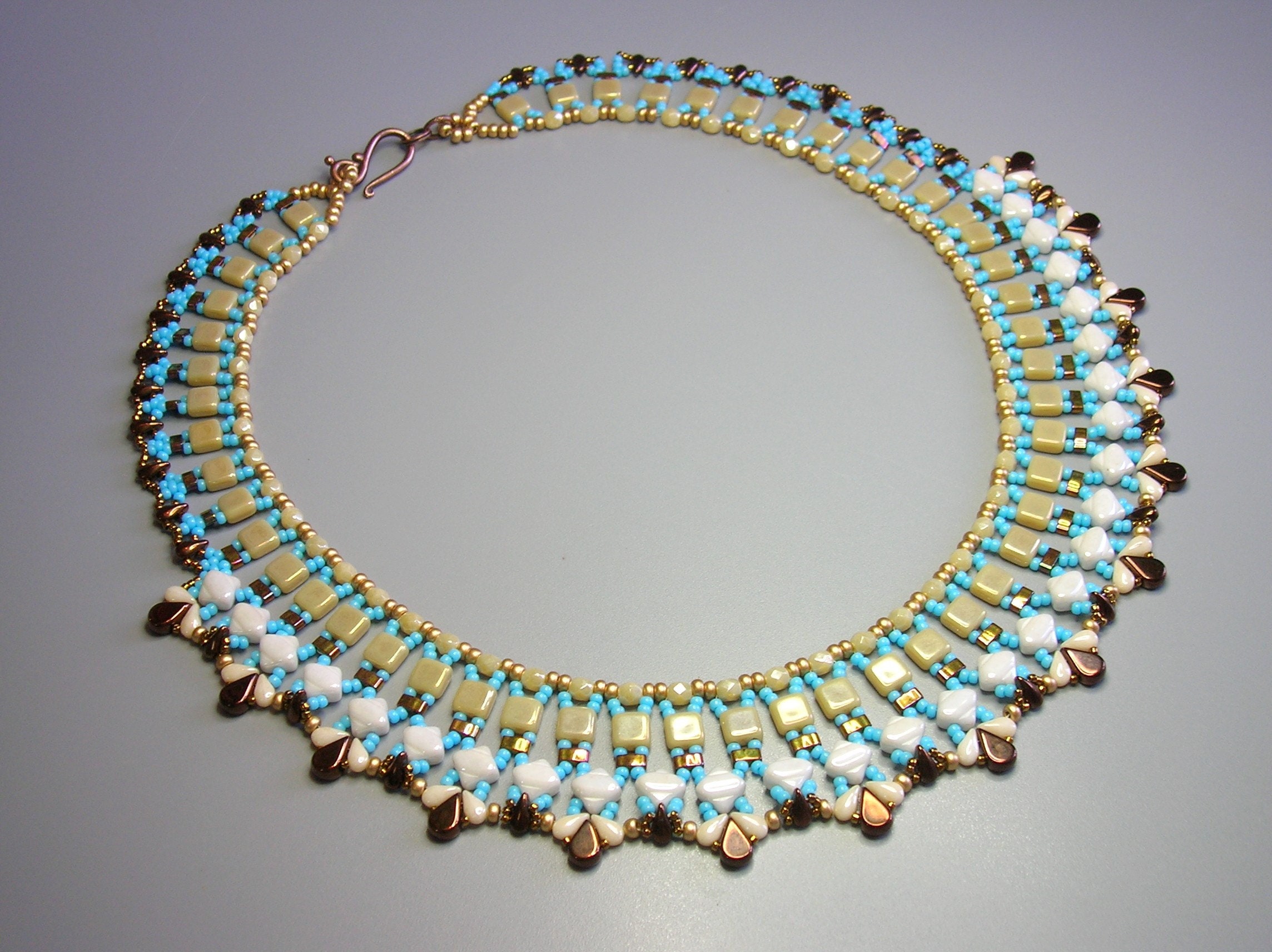 Tutorial sandy Necklace Amos Silky Dropduo Half Tila - Etsy