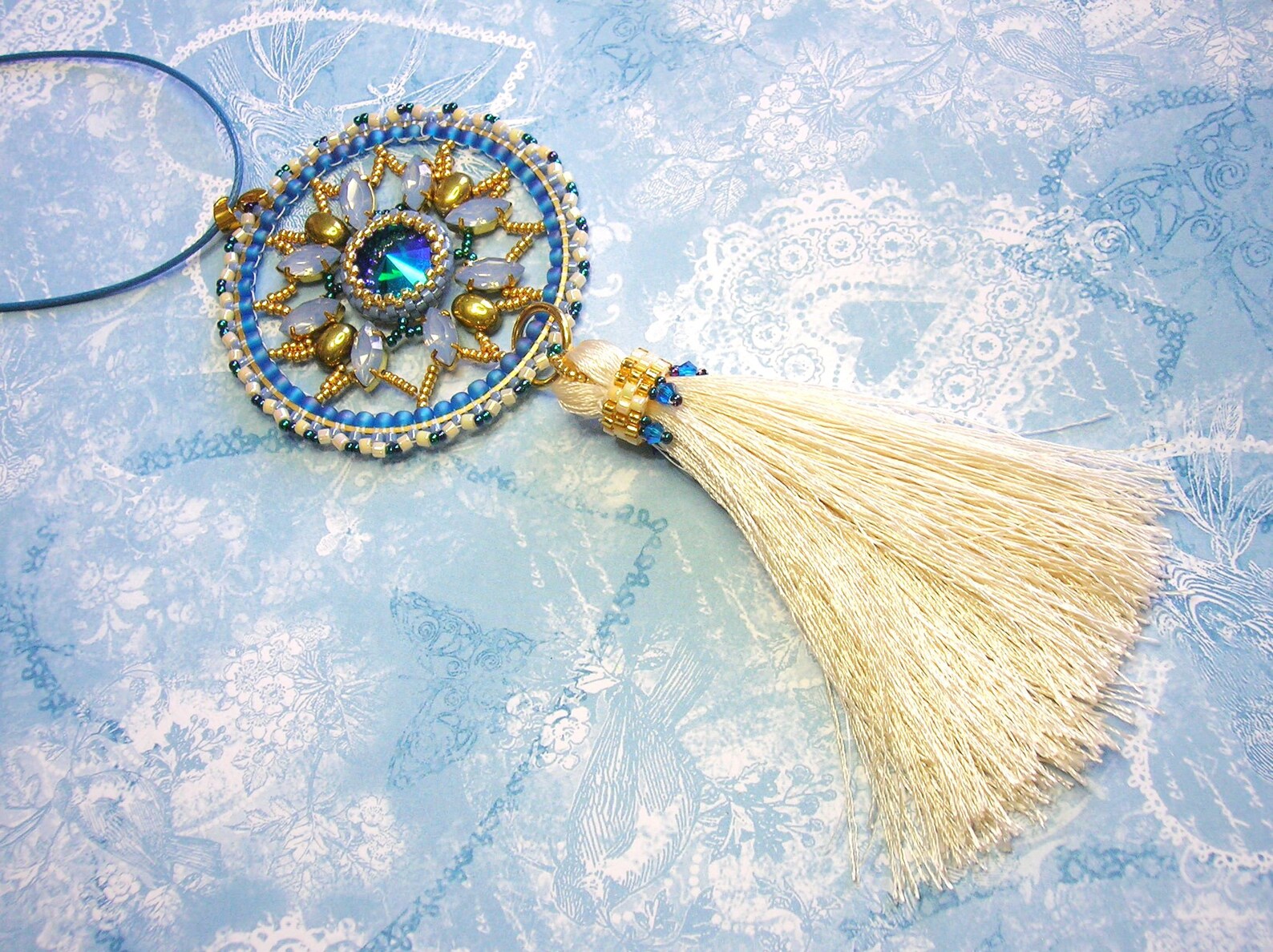 Tutorial jupiter Mandala Navette Delica Samos Rivoli - Etsy