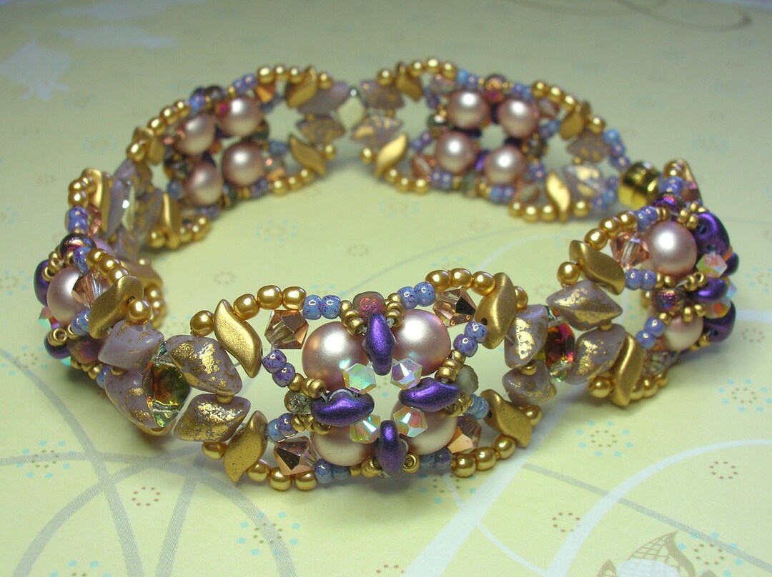 Tutorial - Lotus Flower - Stormduo, Gemduo, Superduo, Czech Pearls ...