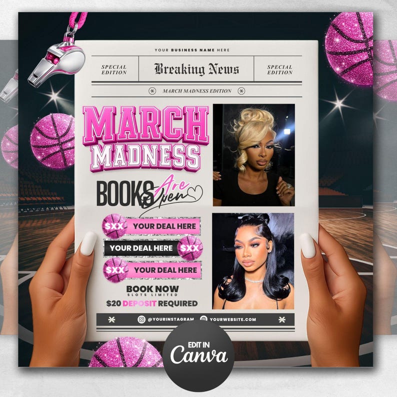March Booking Flyer, March Books, March Madness Flyer, St.patricks Day ...