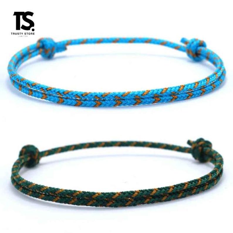 Minimalist Handmade Rope Bracelet | Simple Adjustable Unisex Style - Etsy