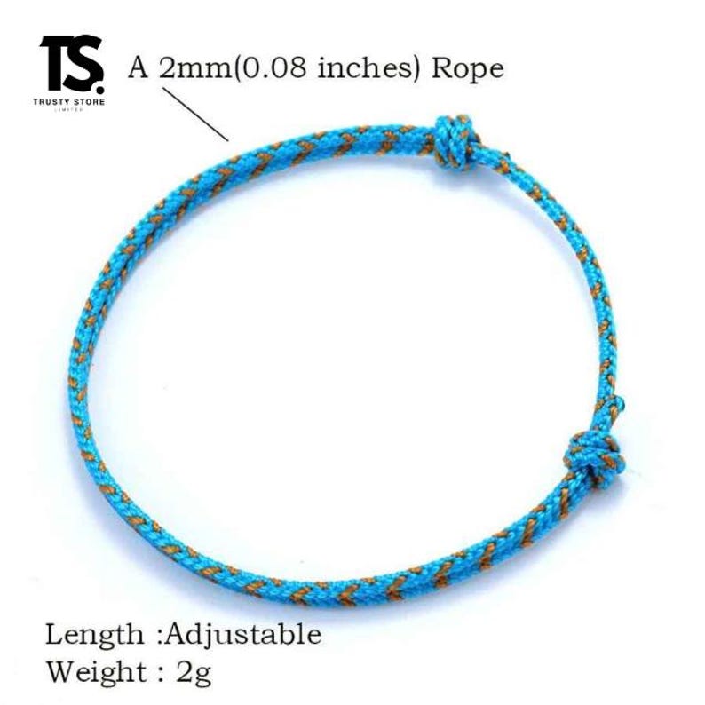 Minimalist Handmade Rope Bracelet | Simple Adjustable Unisex Style - Etsy