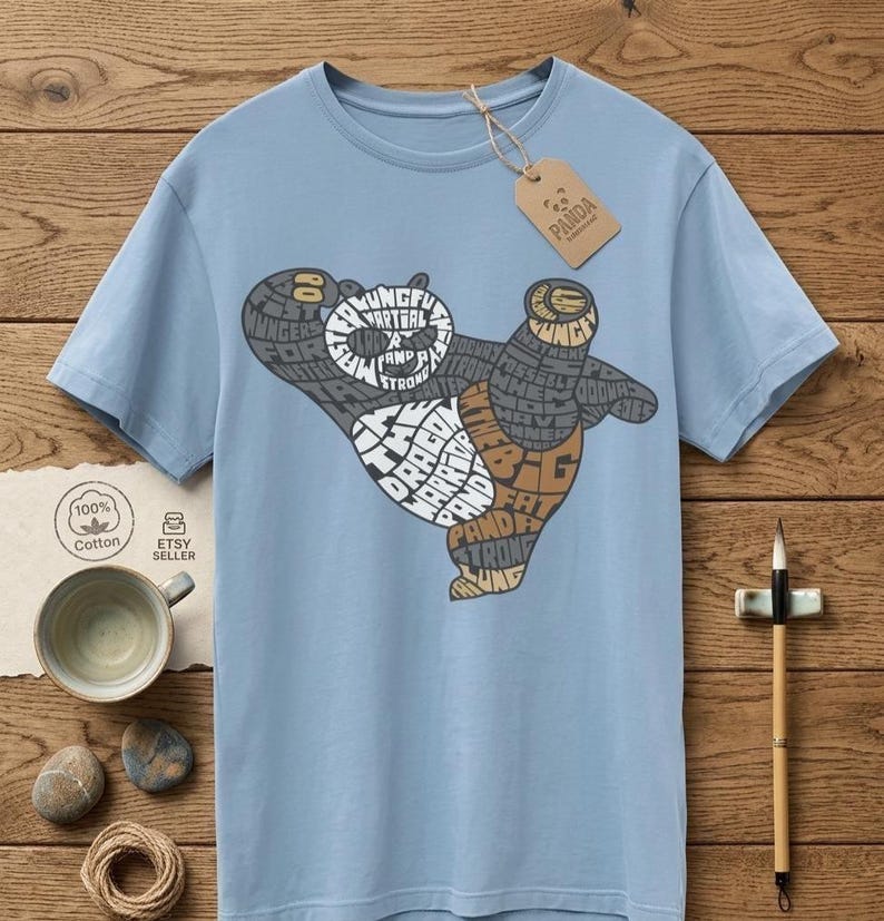Warrior Panda Design Typography for Shirt : CDR PNG SVG Pdf Files ...