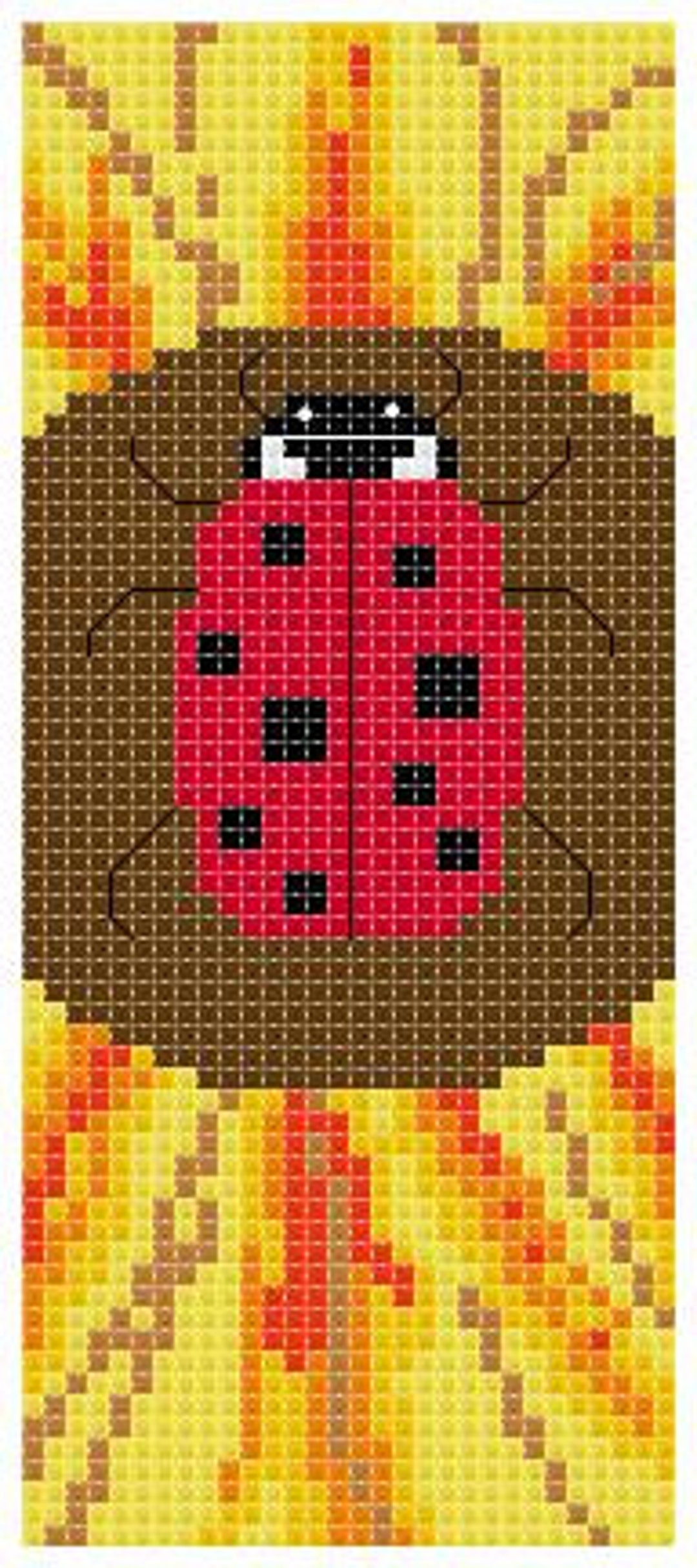 Milady Lady Bug - Cross Stitch Pattern - TWO Versions - Etsy